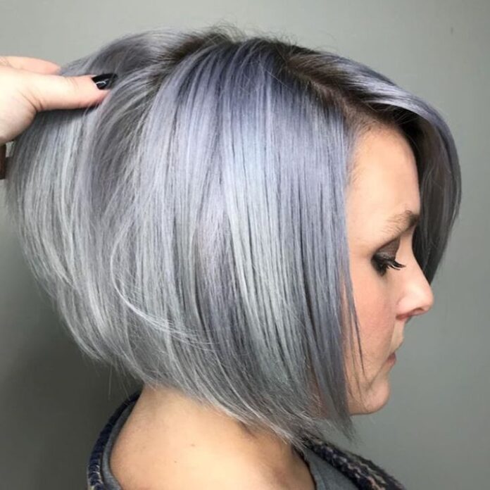 Bob Frisuren für Frauen mit grauen Haaren, die frech und modern ...
